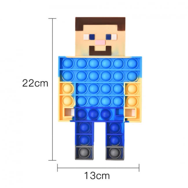 Minecraft Steve Pop It Poppet Fidget | Princess Dress World