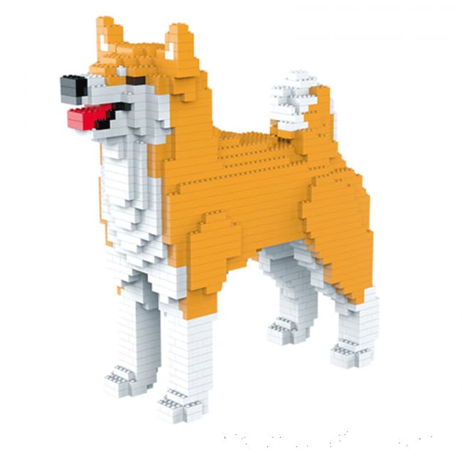 Shiba Dog Brick Building Kit | Princess Dress World