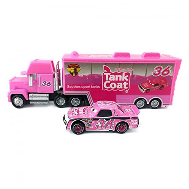 Disney Pixar Cars Die-Cast Vehicle Tank Coat Pink Hauler | Princess ...